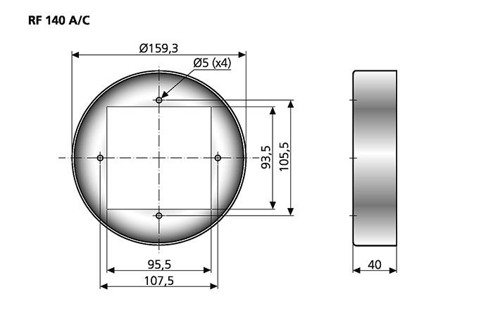 Outlet pipe RFTX 140 A/C Ø160 | H. Östberg - H. Östberg