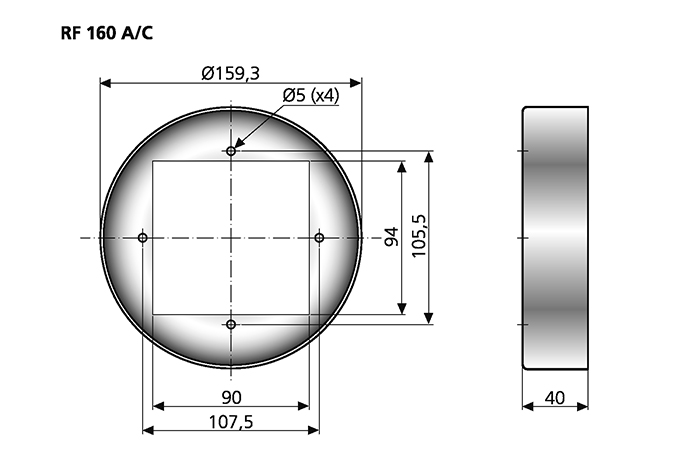 Outlet pipe RFTX 160 A/C Ø160 | H. Östberg - H. Östberg